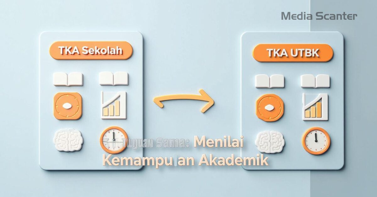 Perbandingan Soal TKA UTBK dan TKA Sekolah - Media Scanter