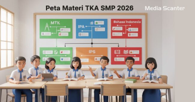 Peta Materi TKA SMP 2026: Ringkasan Tiap Mapel - Media Scanter